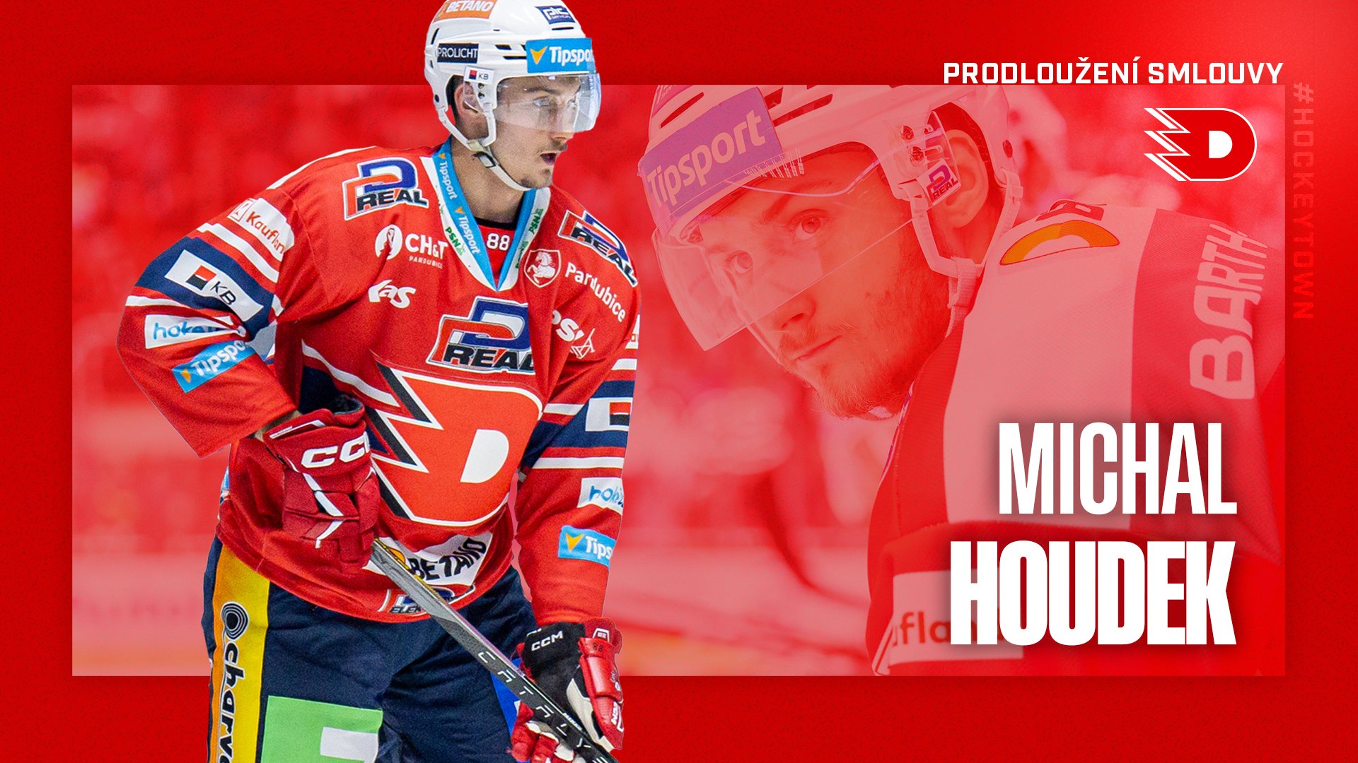 Michal Houdek pokračuje v Dynamu | HC Dynamo Pardubice