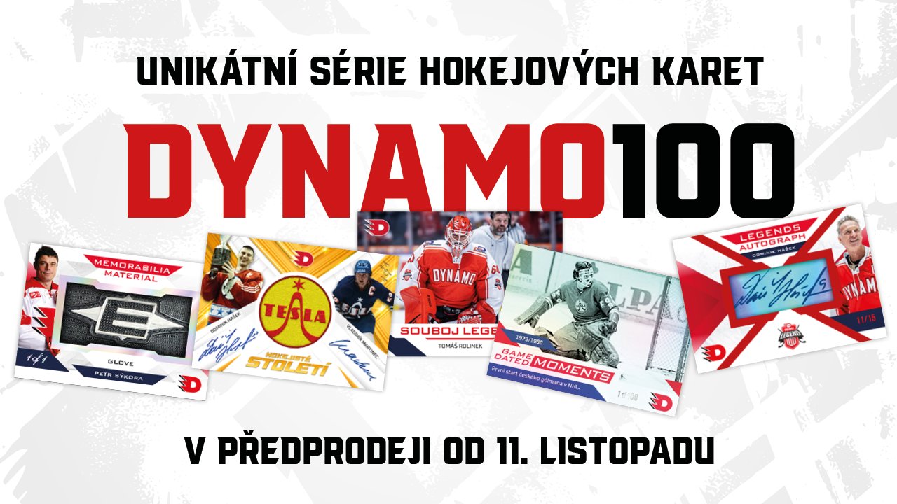 Předprodej sběratelských karet DYNAMO 100 odstartoval! | HC Dynamo Pardubice